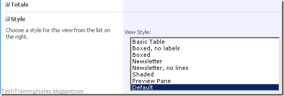 SharePoint: List View Styles | Mike Smith's Tech Training Notes ...
